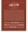 Jaelyn | Name Art Print – Name Stories