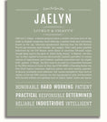 Jaelyn | Name Art Print – Name Stories