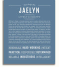 Jaelyn | Name Art Print – Name Stories