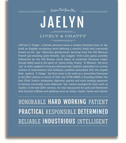 Jaelyn | Name Art Print – Name Stories
