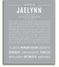 Jaelynn Personalized Name Meaning Art Prints – Name Stories