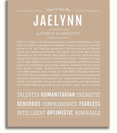 Jaelynn | Name Art Print – Name Stories