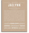 Jaelynn | Name Art Print – Name Stories