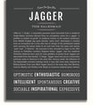 Jagger | Name Art Print – Name Stories