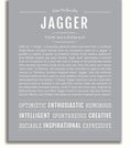 Jagger Personalized Name Meaning Art Prints – Name Stories