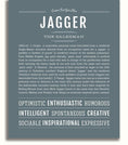 Jagger | Name Art Print – Name Stories