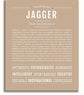 Jagger Personalized Name Meaning Art Prints – Name Stories