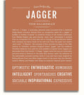 Jagger | Name Art Print – Name Stories