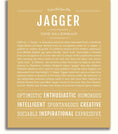 Jagger | Name Art Print – Name Stories