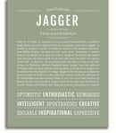 Jagger | Name Art Print – Name Stories