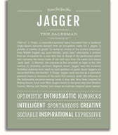 Jagger | Name Art Print – Name Stories