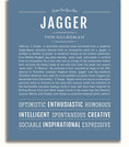 Jagger | Name Art Print – Name Stories