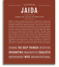 Jaida | Name Art Print – Name Stories