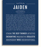 Jaiden (male) | Name Art Print – Name Stories