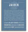 Jaiden (male) | Name Art Print – Name Stories