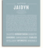 Jaidyn Personalized Name Meaning Art Prints – Name Stories