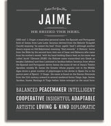 Jaime | Name Art Print – Name Stories