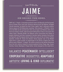 Jaime | Name Art Print – Name Stories