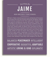 Jaime | Name Art Print – Name Stories