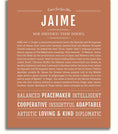 Jaime | Name Art Print – Name Stories