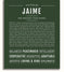 Jaime Personalized Name Meaning Art Prints – Name Stories