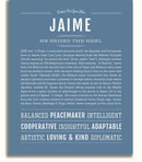 Jaime | Name Art Print – Name Stories