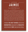 Jaimee | Name Art Print – Name Stories