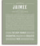 Jaimee | Name Art Print – Name Stories