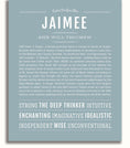 Jaimee | Name Art Print – Name Stories