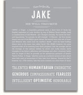 Jake | Name Art Print – Name Stories