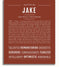 Jake | Name Art Print – Name Stories