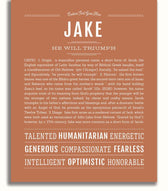 Jake | Name Art Print – Name Stories