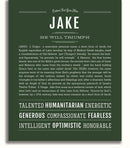 Jake | Name Art Print – Name Stories