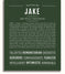 Jake | Name Art Print – Name Stories