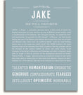 Jake | Name Art Print – Name Stories