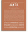 Jakob | Name Art Print – Name Stories