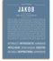 Jakob | Name Art Print – Name Stories