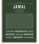 Jamal | Name Art Print – Name Stories