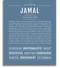 Jamal | Name Art Print – Name Stories
