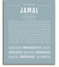 Jamal Personalized Name Meaning Art Prints – Name Stories