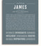 James | Name Art Print – Name Stories