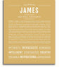 James | Name Art Print – Name Stories