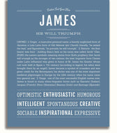 James | Name Art Print – Name Stories