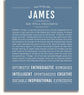 James | Name Art Print – Name Stories