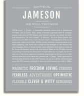 Jameson | Name Art Print – Name Stories