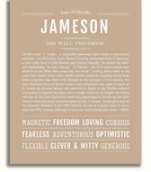 Jameson | Name Art Print – Name Stories