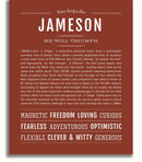 Jameson | Name Art Print – Name Stories