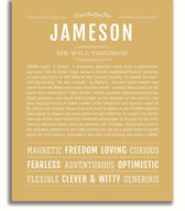 Jameson | Name Art Print – Name Stories
