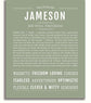 Jameson | Name Art Print – Name Stories