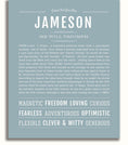 Jameson | Name Art Print – Name Stories